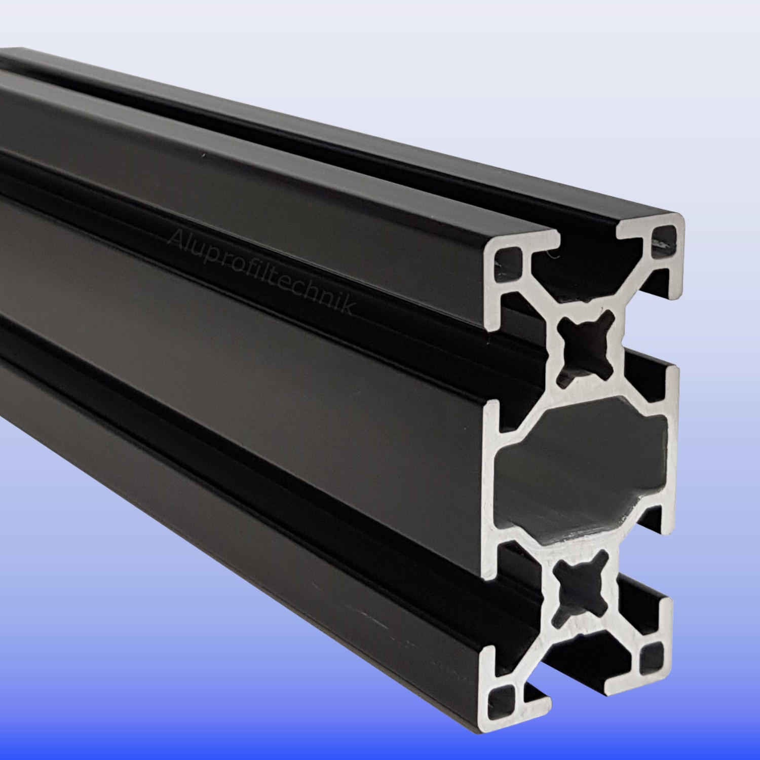Aluprofiltechnik - Aluprofil_30 x 60 Nut 8 schwarz eloxiert Nutprofil ...